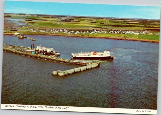 BORDEN GATEWAY TO PEI Ferry Service Ship Unposted Vintage Postcard C1 ...