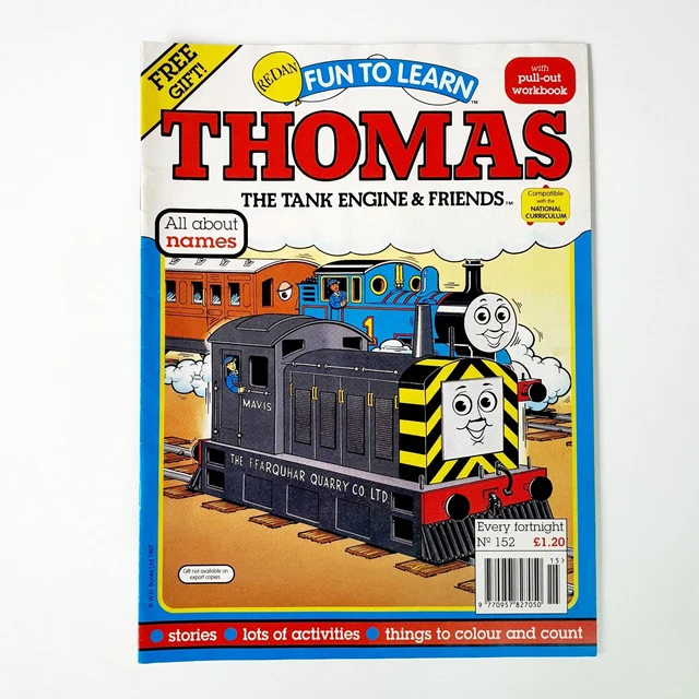 THOMAS THE TANK Engine Fun To Learn Magazine Issue 152 Comic 1997 £19. ...