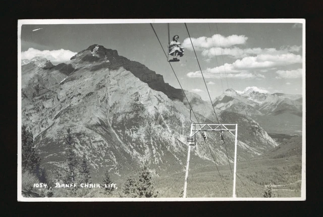 BANFF CHAIR LIFT, Banff Chair Lift on Norquay Mountain in the Banf- Old ...