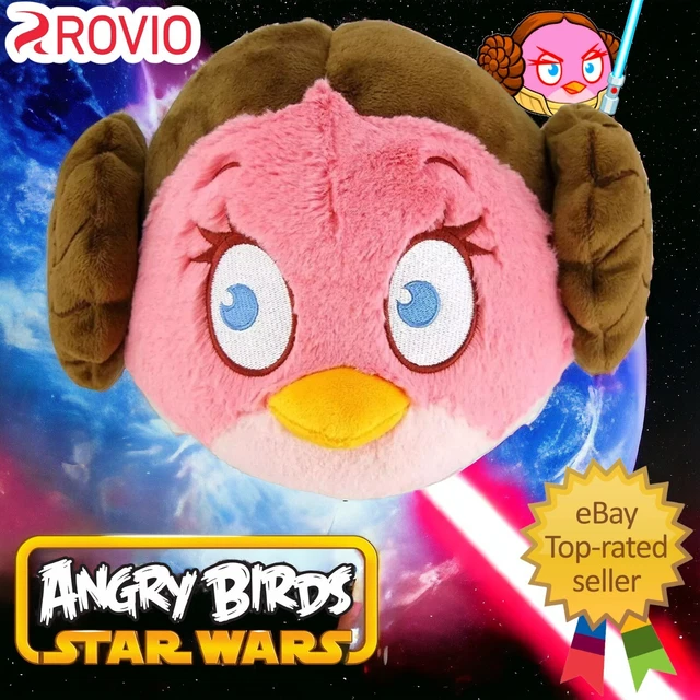 ANGRY BIRDS STAR Wars Princess Leia Plush Soft Toy 8" Rovio New With ...