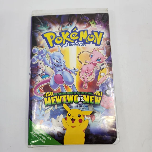 VINTAGE POKÉMON THE First Movie Mewtwo vs Mew VHS 2000 Clamshell Pre ...