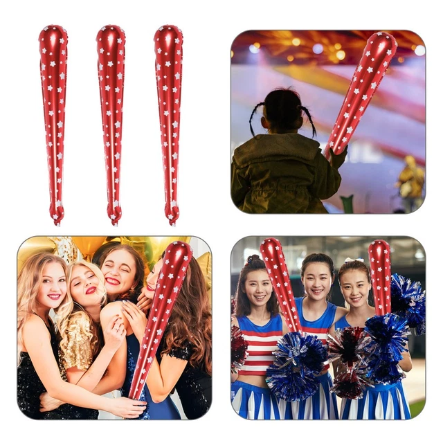 50 PCS INFLATABLE Balloon Cheering Sticks Beating Cheerleading ...