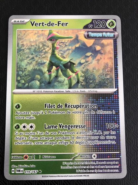 CARTE POKÉMON VERT-DE-FER 019/167 REVERSE EV6 TWM Mascarade ...