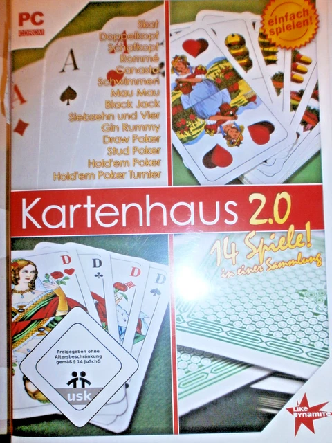 ORIGINAL PC SKAT Programm CD/DVD (Skat, Doppelkopf, Schafskopf, MauMau ...