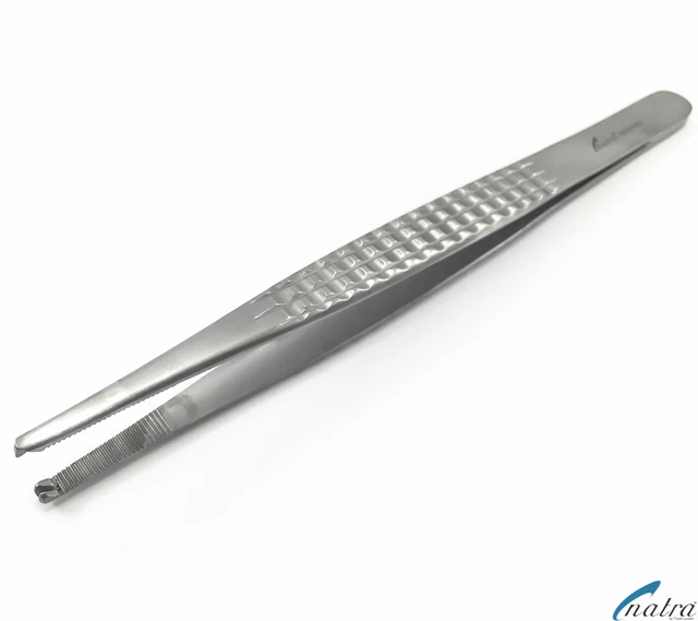 BONNEY TISSU PINCETTE 18 CM 1x2 Dents Chirurgical Anatomique Op Forceps ...