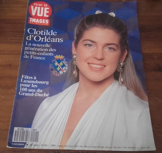 POINT DE VUE CLOTILDE D ORLEANS N°2211 decembre 1990 EUR 3,49 - PicClick FR