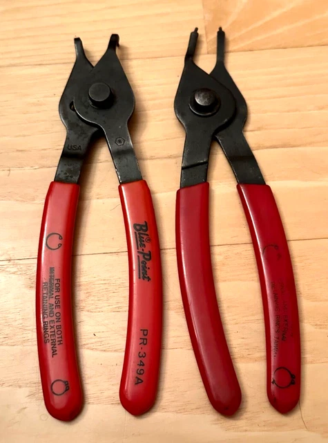BLUE POINT CONVERTIBLE Internal External Snap Ring Pliers lot Set ...