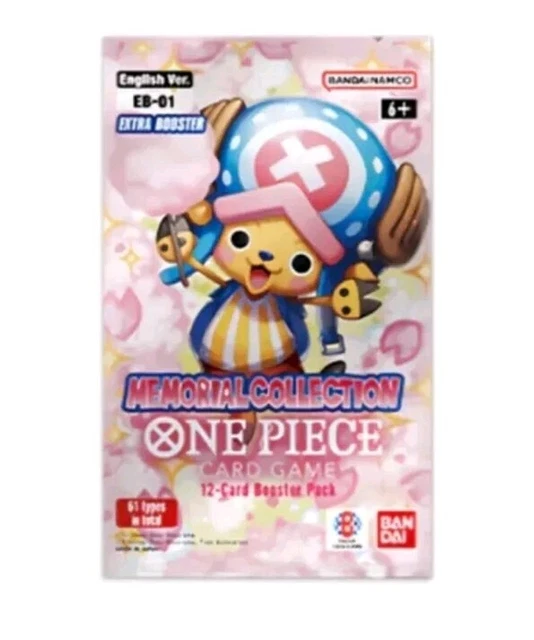 3 X ONE PIECE TCG EB01 - Booster Pack - Memorial Collection - Manga ...