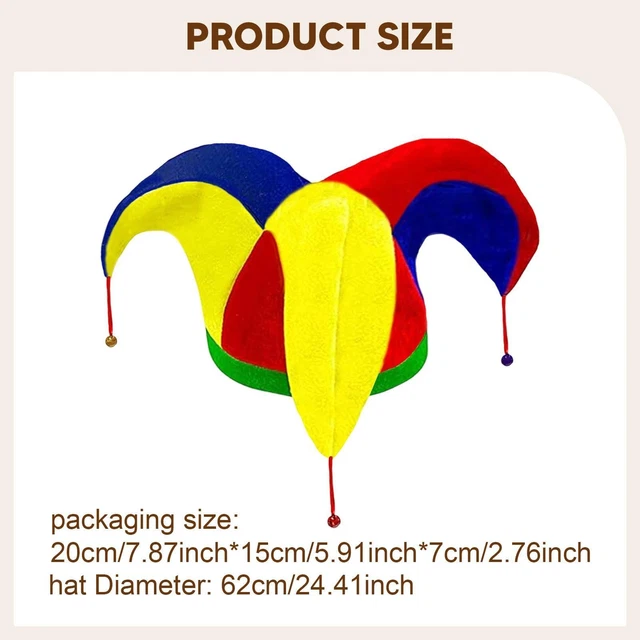 ADULT HAT, RAINBOW Carnival Hat for Halloween, Performances, Costumes £ ...