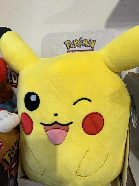 SQUISHMALLOWS POKEMON WINKING Pikachu 14" Large Plush Soft Toy £34.99 ...