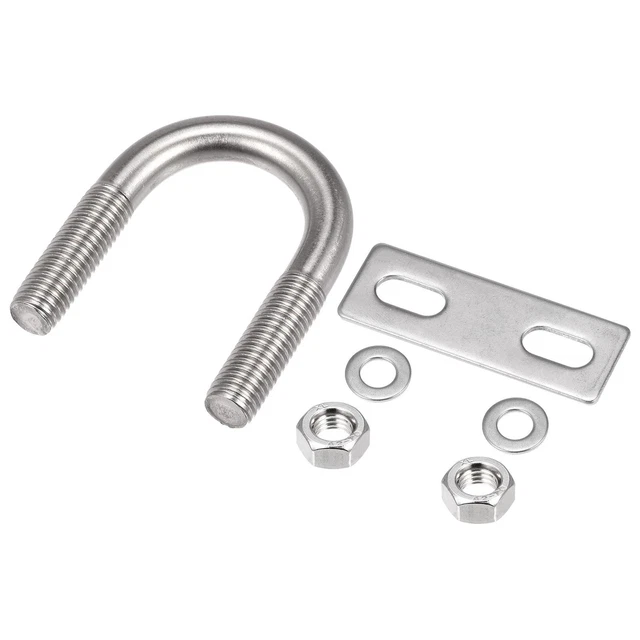 U BOLTS 2 Sets (M10x27x58mm), Round U Bolt 304 Stainless Steel with ...
