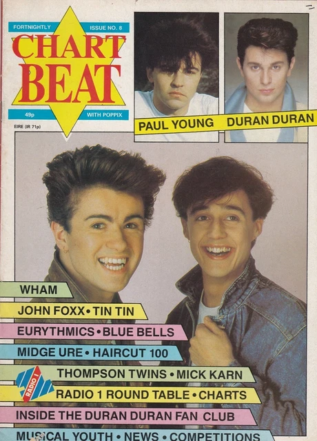 CHART BEAT MAG #8 Aug-1983 WHAM! Duran Duran Tracie Young John Foxx ...