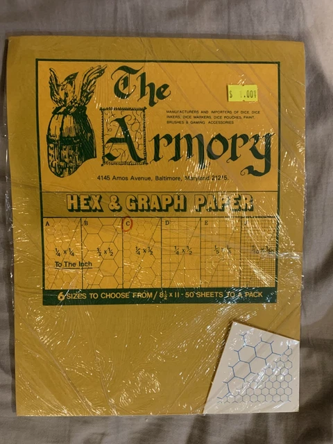 MAP & WARGAMING Terrain RPG Hex and Graph paper ( The Armory, Maryland ...