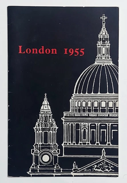 LONDON 1955 GUIDE & Map. Includes Underground map. Published by ...