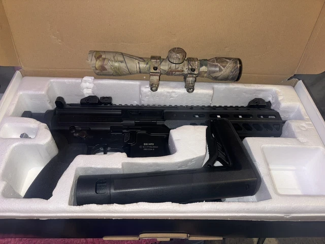 NEW IN BOX Sig Sauer SIG MCX Air Rifle .177 Cal CO2 30rd W/TRUGLO SCOPE ...