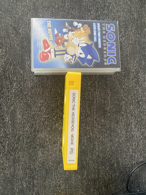 SONIC THE HEDGEHOG The Movie VHS Video Tape 1999 Rare Yellow Tape $25. ...