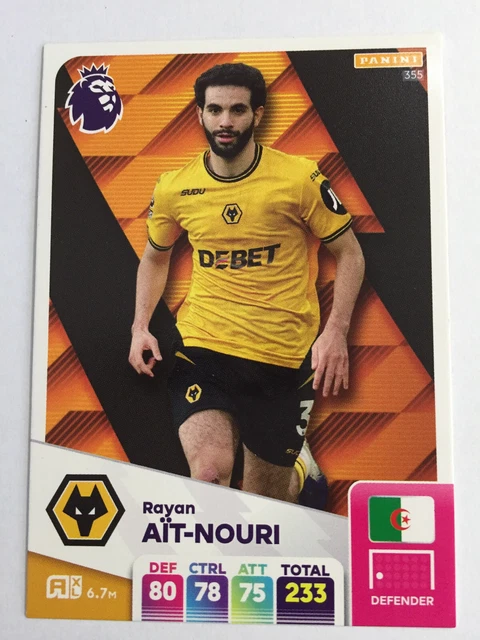 RAYAN AIT-NOURI PANINI 2024/2025 Adrenalyn XL Wolves # 355 £0.99 ...