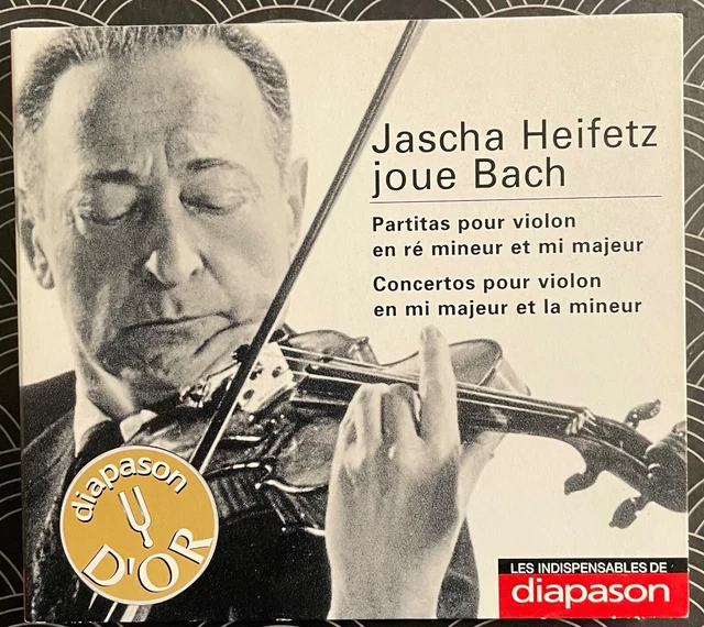 CD-JASHA HEIFETZ JOUE Bach:partitas-Concertos-Indispensable Diapason N ...