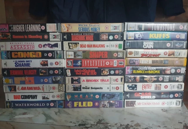 VHS BIG BOX Ex Rental Video Tape Bundle Joblot 90s Movies Films £69.99 ...