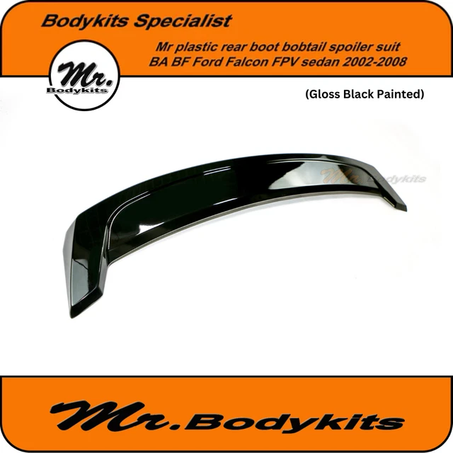 GLOSS BLACK REAR Boot Bobtail Spoiler Wing For Ford BA BF Falcon XR6 ...
