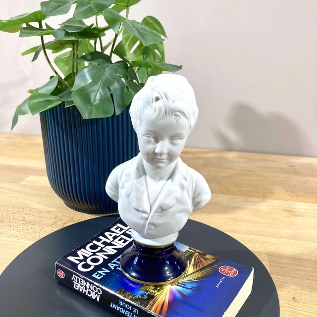 STATUE EN BISCUIT Signée Théraud Limoges - Figurine Bambin Circa 1950 ...