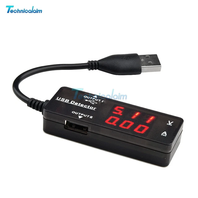 DUAL DISPLAY USB Voltmeter Ammeter Voltage Current Meter Battery ... DUAL DISPLAY USB Voltmeter Ammeter Voltage Current Meter Battery ...