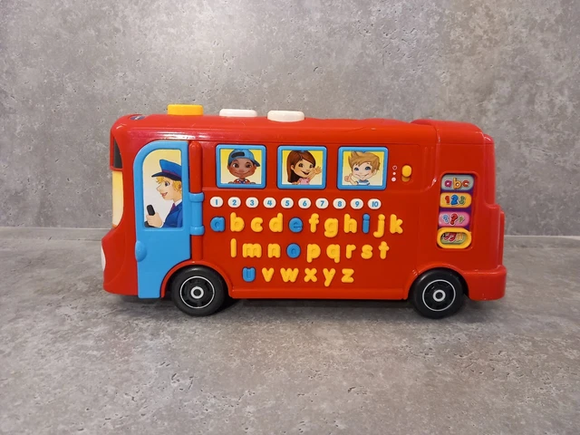 VTECH PLAYTIME BUS With Phonics Interactive Talking Bus Electronic ...