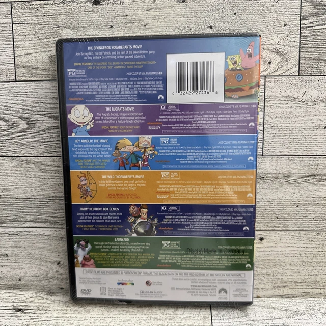 NICKELODEON 6-MOVIE COLLECTION DVD Spongebob Rugrats Hey Arnold + Set ...
