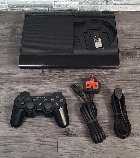 SONY PLAYSTATION 3 Super Slim 500GB Console & Dualshock 3 Controller ...