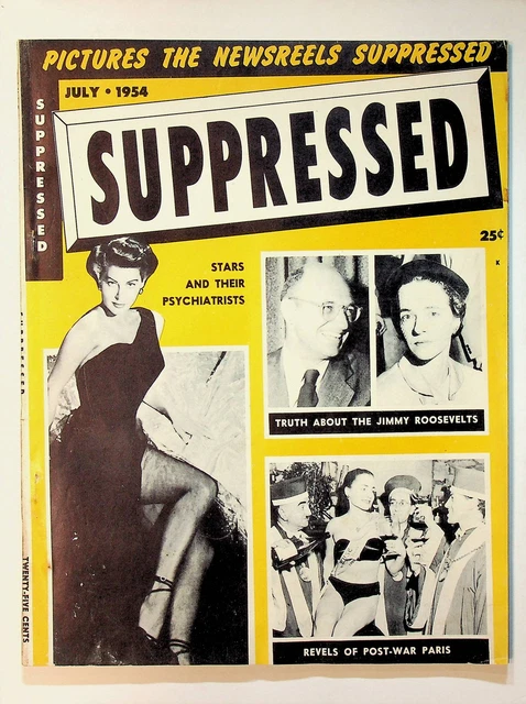 SUPPRESSED MAGAZINE JUL 1954 VG 1954-1957 Suppressed Inc £14.86 ...