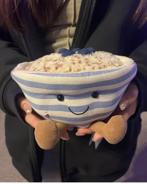 JELLYCAT AMUSEABLES OATS BNWT,Porridge Oats,Blueberries Oatmeal with ...
