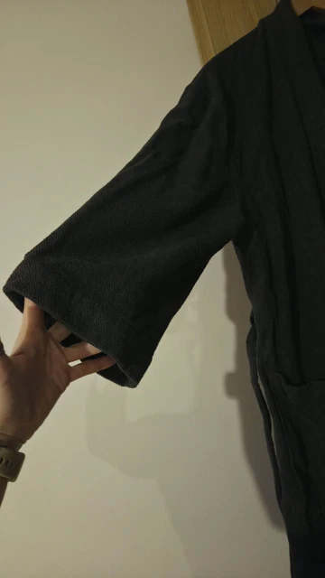 H&M GREY DRESSING gown in a soft, waffle-weave cotton blend For Man ...