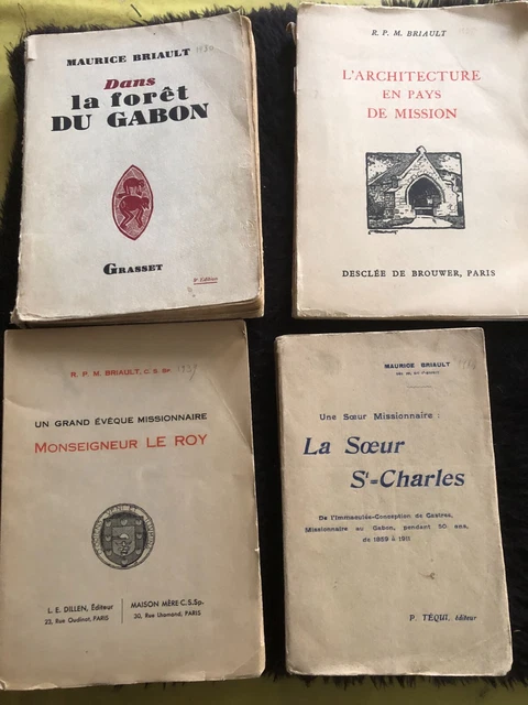 MAURICE BRIAULT, 7 livres (4 dédicaces), 3 CP +4 lettres manuscrites ...
