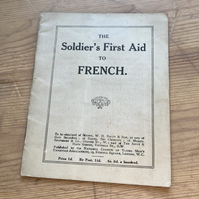 WWI 1914 BOOKLET - The Soldier’s First Aid To French $17.10 - PicClick AU
