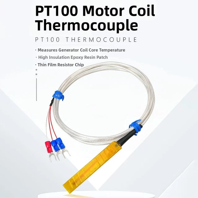 FOR MOTOR COIL Temperature Sensor PT100 Probe with Epoxy Resin Coating ...