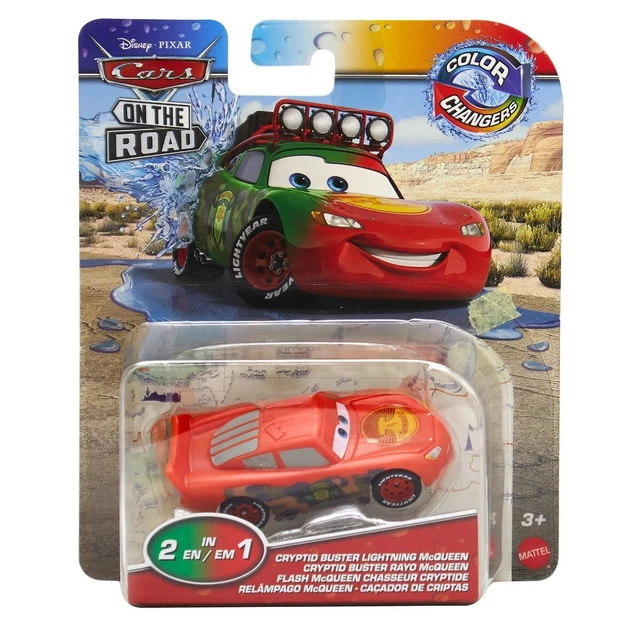 DISNEY PIXAR CARS Color Changers Voiture 1:55 Cryptid Buster McQueen ...
