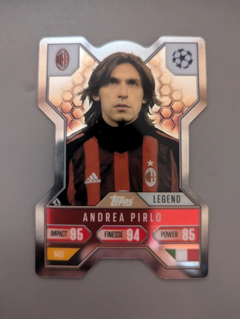 NEW MATCH ATTAX Extra 2025 24/25 Andrea Pirlo AC Milan Chrome X Shield ...