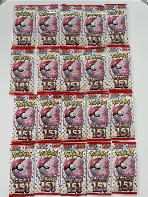 POKEMON 20X JAPANESE 151 Booster Packs 7 Day Listing EUR 20,33 ...
