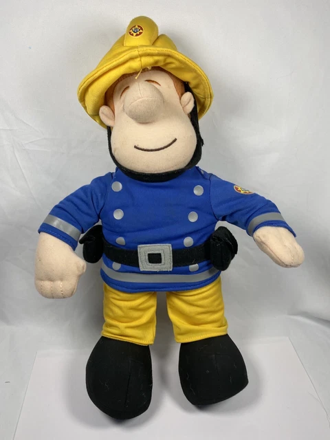 FIREMAN SAM TALKING Soft Plush Doll Sam with Sounds & Songs 14” Working ...