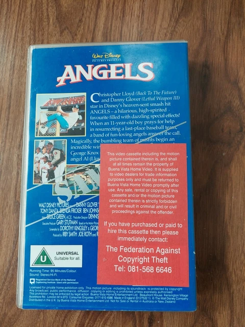 ANGELS WALT DISNEY VHS Video RARE SAMPLE BIG BOX TRADE ONLY EDITION £50 ...