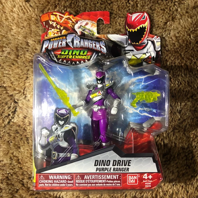 POWER RANGERS DINO Super Charge Dino Drive Purple Ranger Figure (Bandai ...