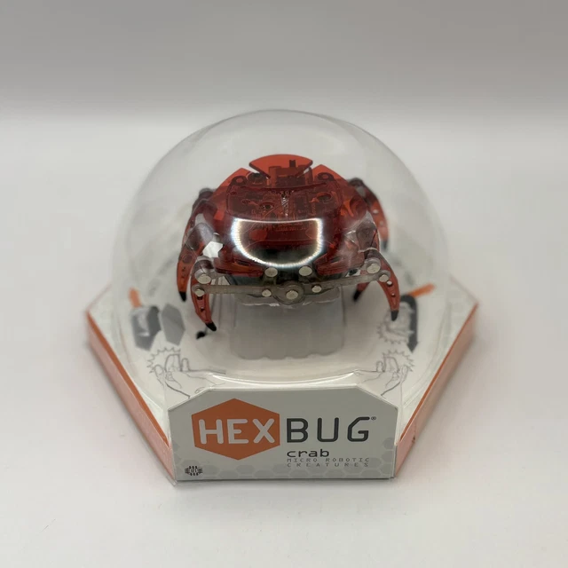 NEW! RED HEX Bug Original CRAB Micro Robotic Creatures Battery Powered ...