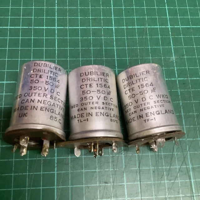 VINTAGE DUBILIER 50-50UF 350V Capacitor - 1 Piece £4.99 - PicClick UK