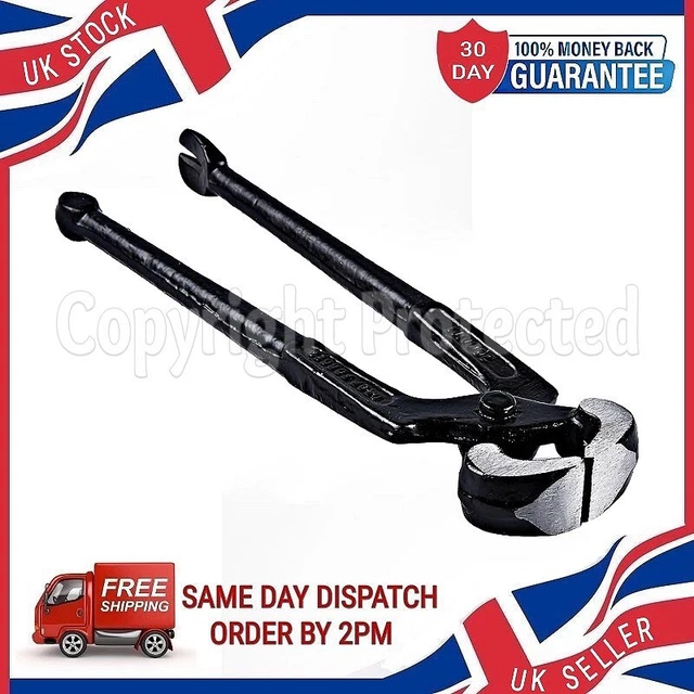 BALL & CLAW Pincer Pliers 8" Carpentry Nail Tack Removal Pulling ...