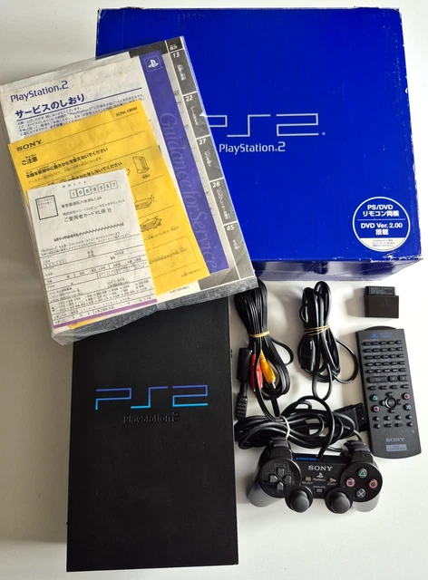 CONSOLE SONY PLAYSTATION 2 PS2 Fat Noir - NTSC-JAPAN SCPH-18000 ...