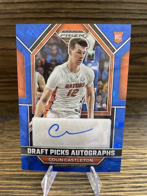 2023 COLIN CASTLETON Prizm Draft Picks Firme Sensazionali Auto Blu ...