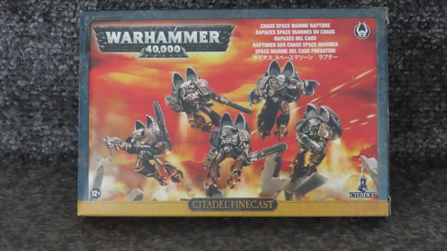 GAMES WORKSHOP WARHAMMER 40k Chaos Space Marines Raptors Squad Finecast ...