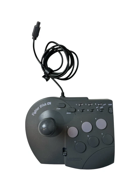SUPER NINTENDO FIGHTER Stick SN Controller Arcade Joystick Asciiware ...