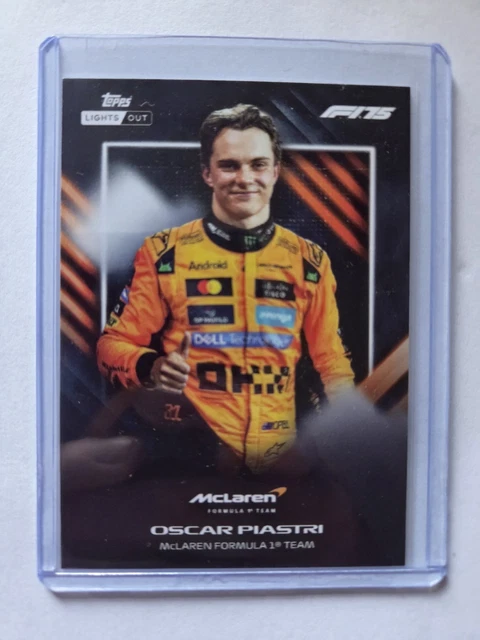 TOPPS LIGHTS OUT 2025 Formula 1 F1 Oscar Piastri Drivers Base Card £4. ...
