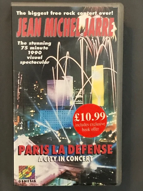 JEAN-MICHEL JARRE VHS - Paris La Defense Rare Deleted £12.99 - PicClick UK